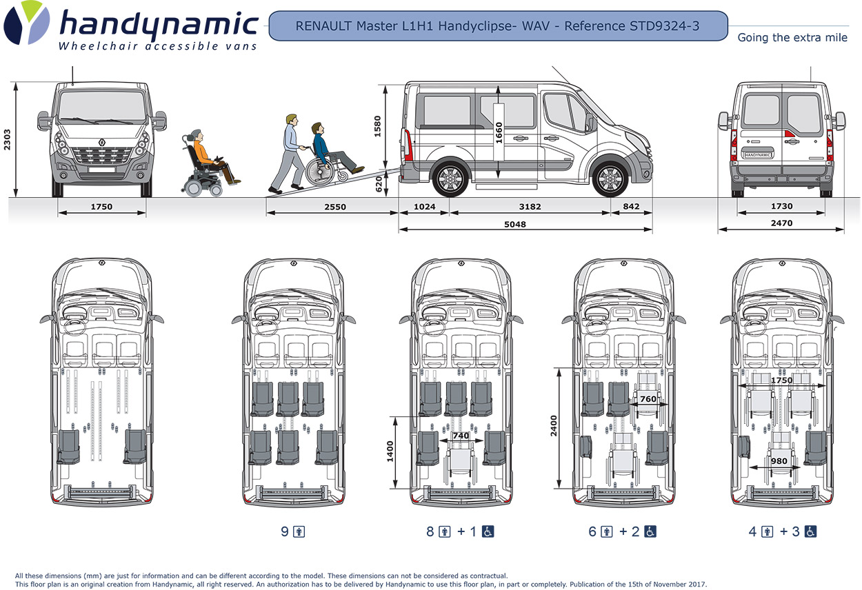 Renault Master L1H1 Handyclipse WAV
